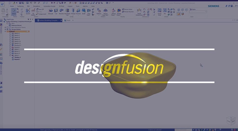 Surface Modeling In Solid Edge